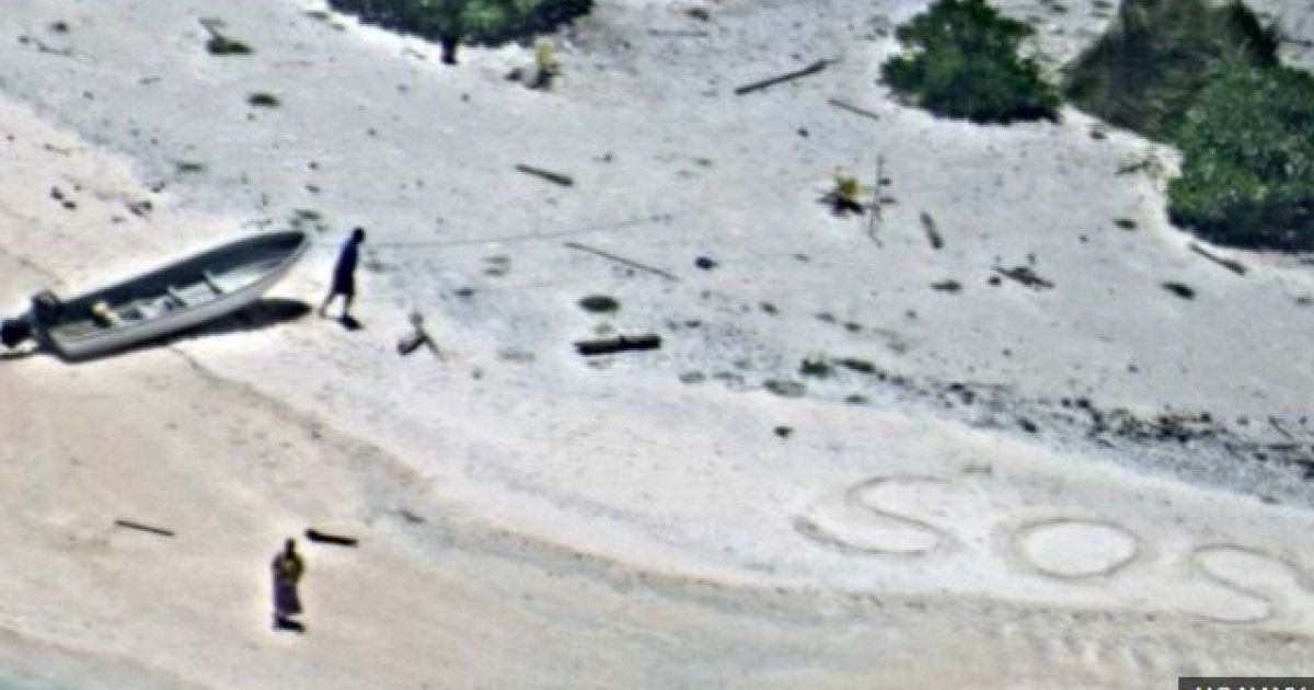 Ogromen napis SOS ju je rešil - Svet24.si