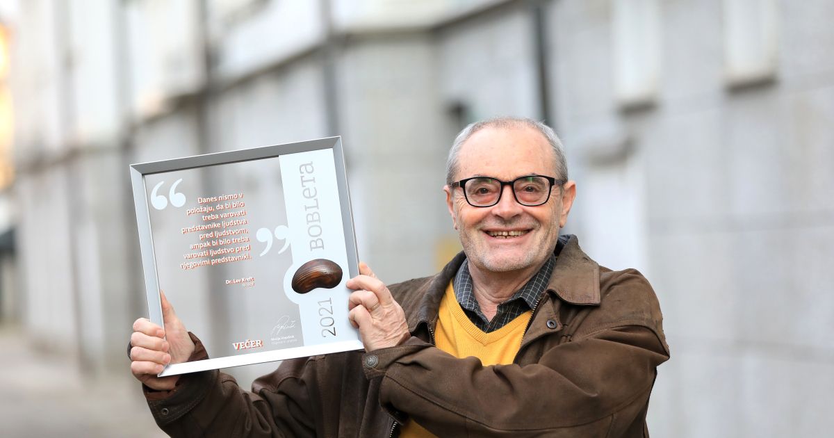 Bob leta 2021 prejel filozof dr. Lev Kreft - Svet24.si