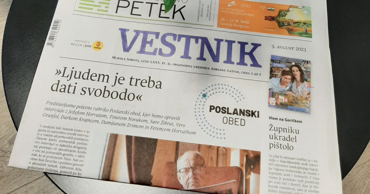 (NAPOVED) To so vsebine, ki jih prinaša novi Vestnik - Vestnik.si