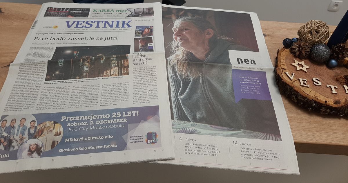 Te vsebine prinašata novi Vestnik in priloga Pen - Svet24.si