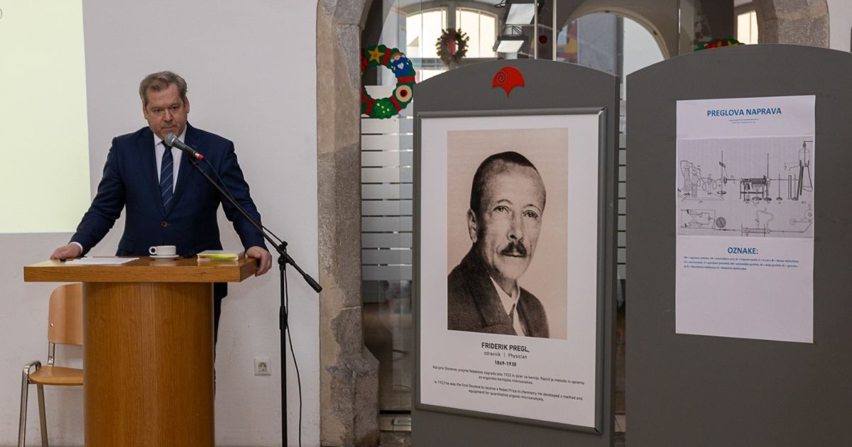 Dogodek ob 100. obletnici prejema Nobelove nagrade Friderika Pregla ...