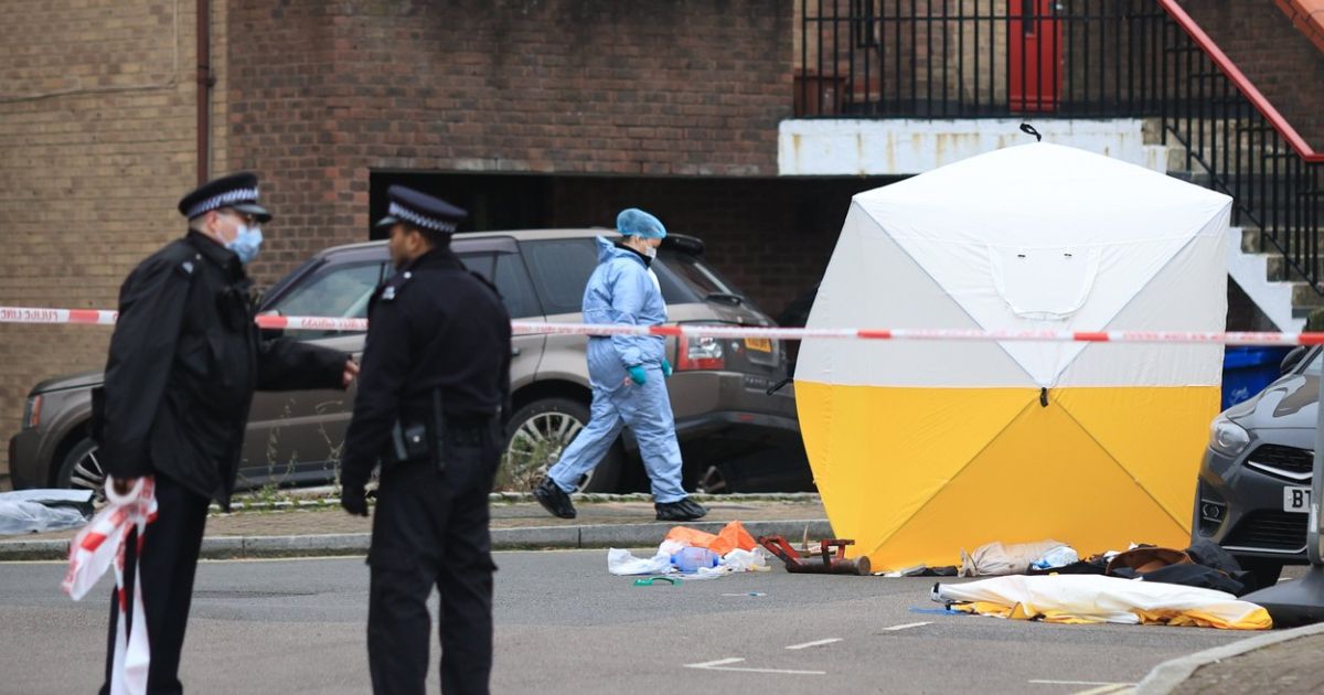 Londonski policisti ustrelili moškega, oboroženega s samostreli, mečem in sekiro - Svet24.si