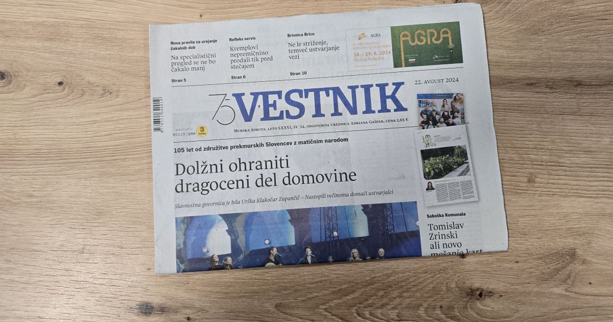 (NAPOVED) To so vsebine, ki jih prinaša novi Vestnik - Svet24.si