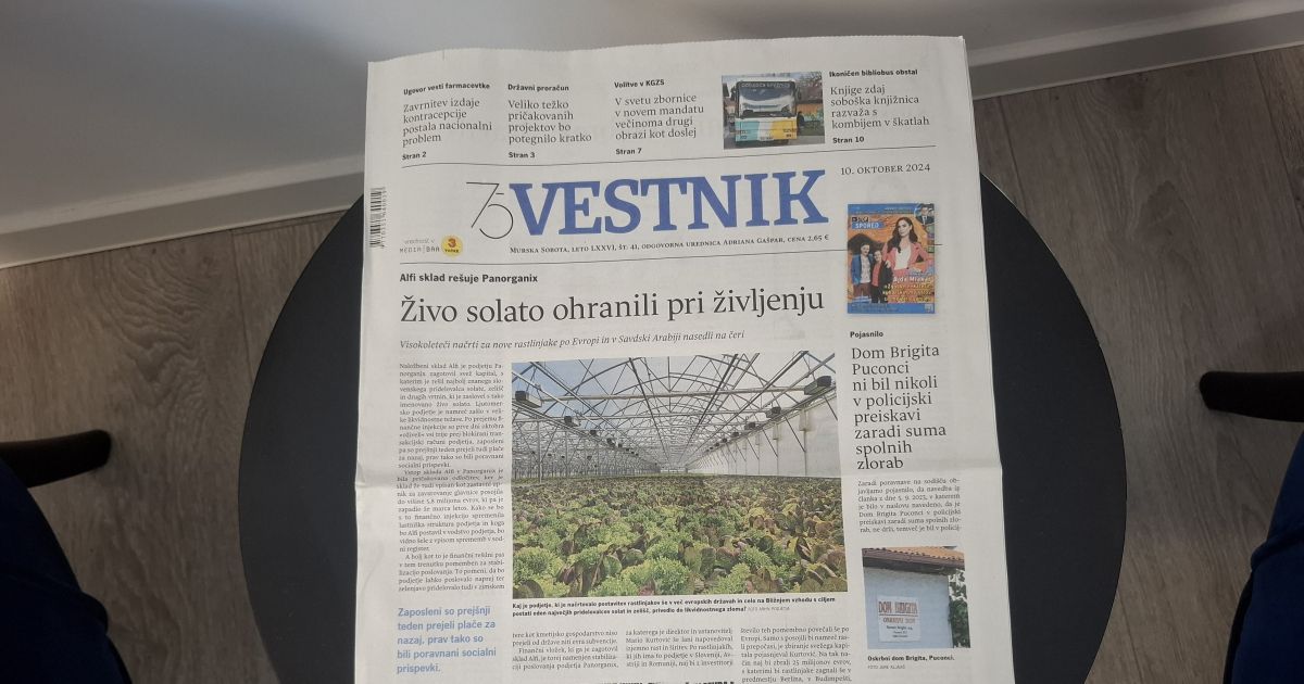 (NAPOVED) Te vsebine prinaša novi Vestnik - Svet24.si