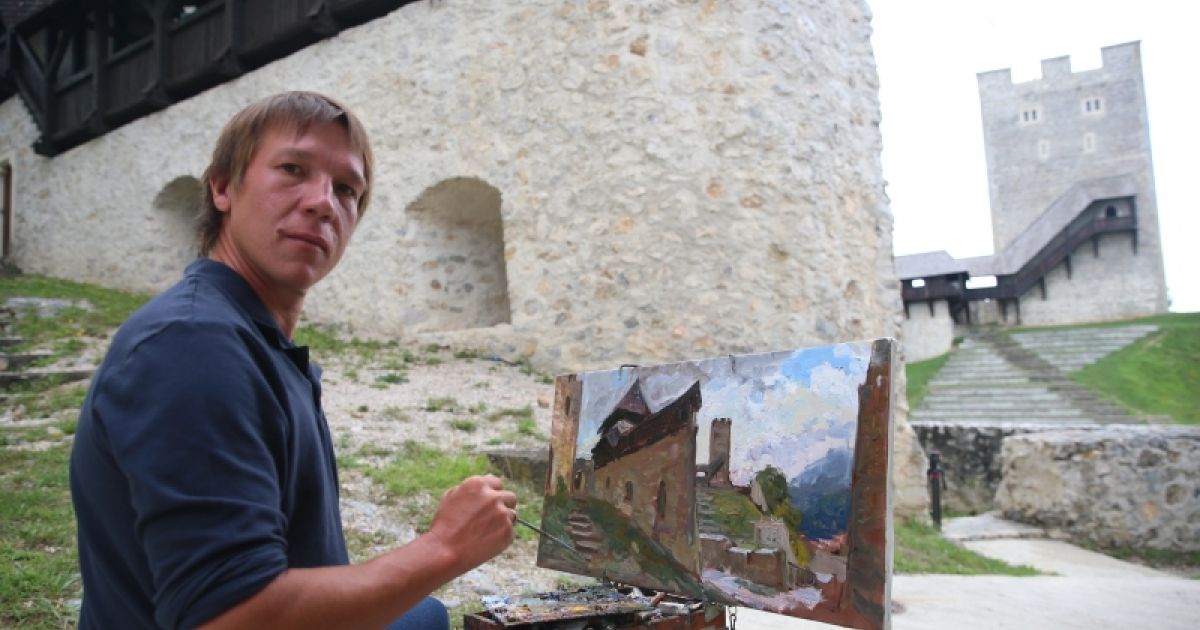 Znani ruski slikar ustvarja v Celju - Svet24.si