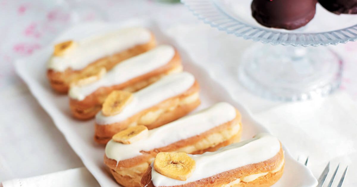 Eklerji z bananino jajčno kremo - Svet24.si