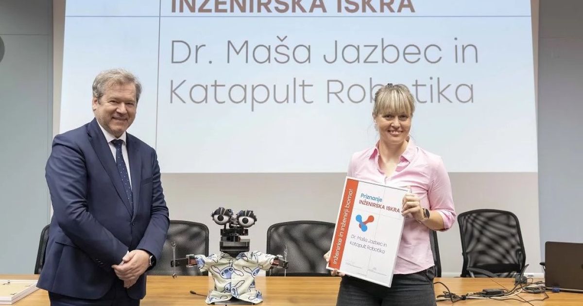 Dr. Maši Jazbec in Katapult Robotiki podelili inženirsko iskro - Svet24.si