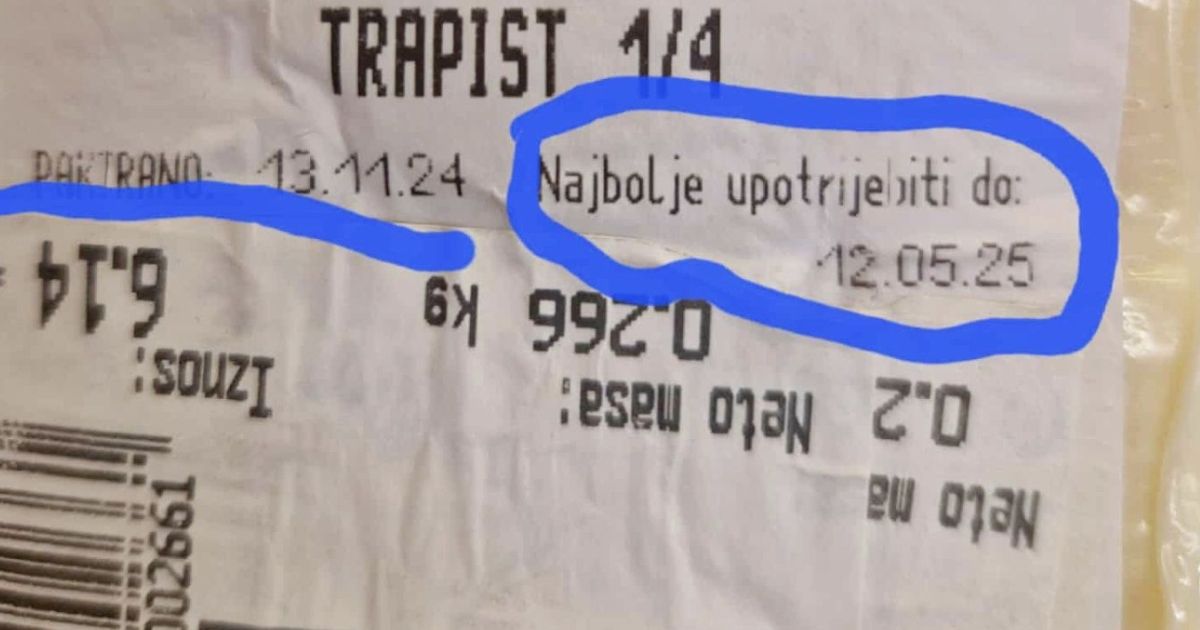 Goljufivi trgovci: sir s pretečenim rokom ponovno stehtan in znova dan v prodajo - Svet24.si