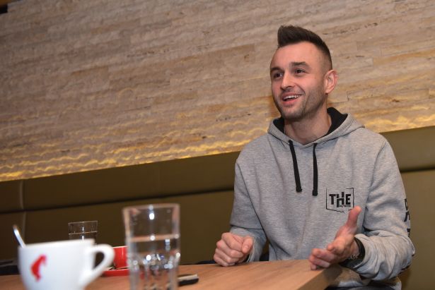 Sem edini član Maribora, ki je med tekmo lahko oblekel zeleni dres ...