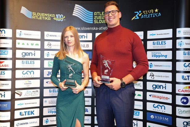 Najboljša Slovenska atleta leta po pričakovanjih Kristjan Čeh in Tina Šutej - Ekipa