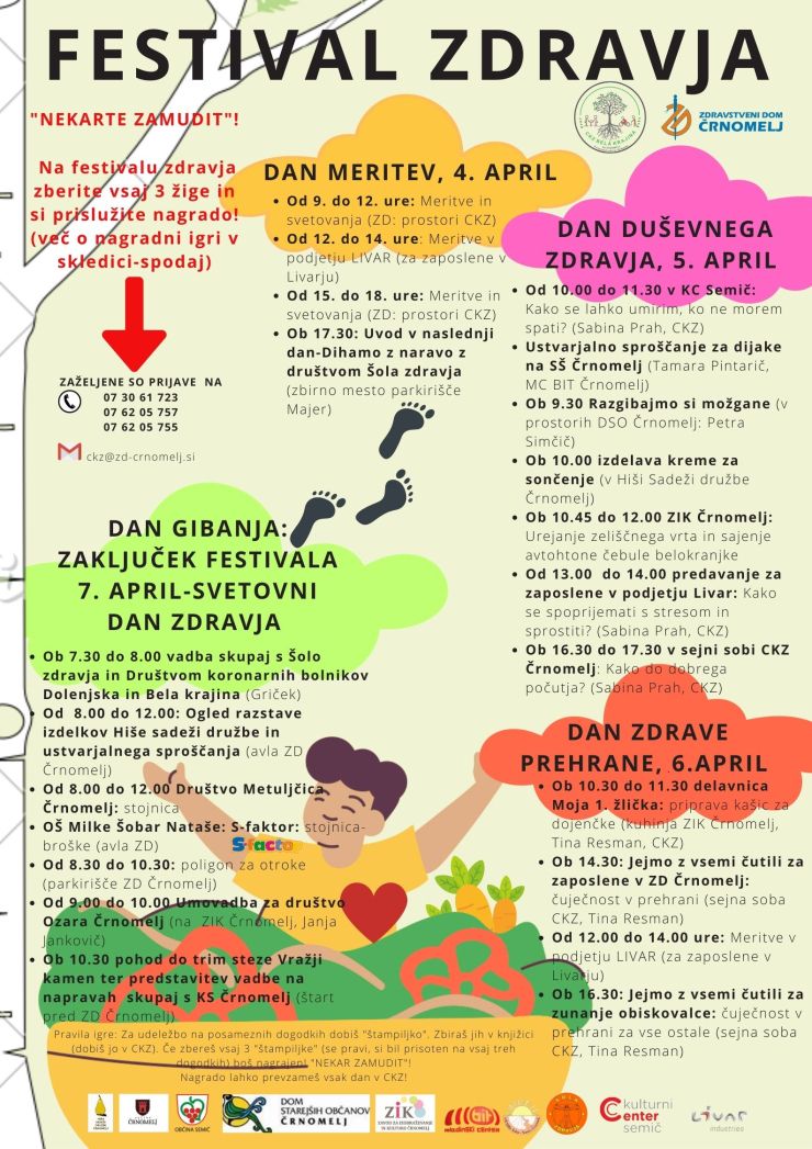 Festival zdravja v Črnomlju | Radio Krka – Dolenjska v srcu